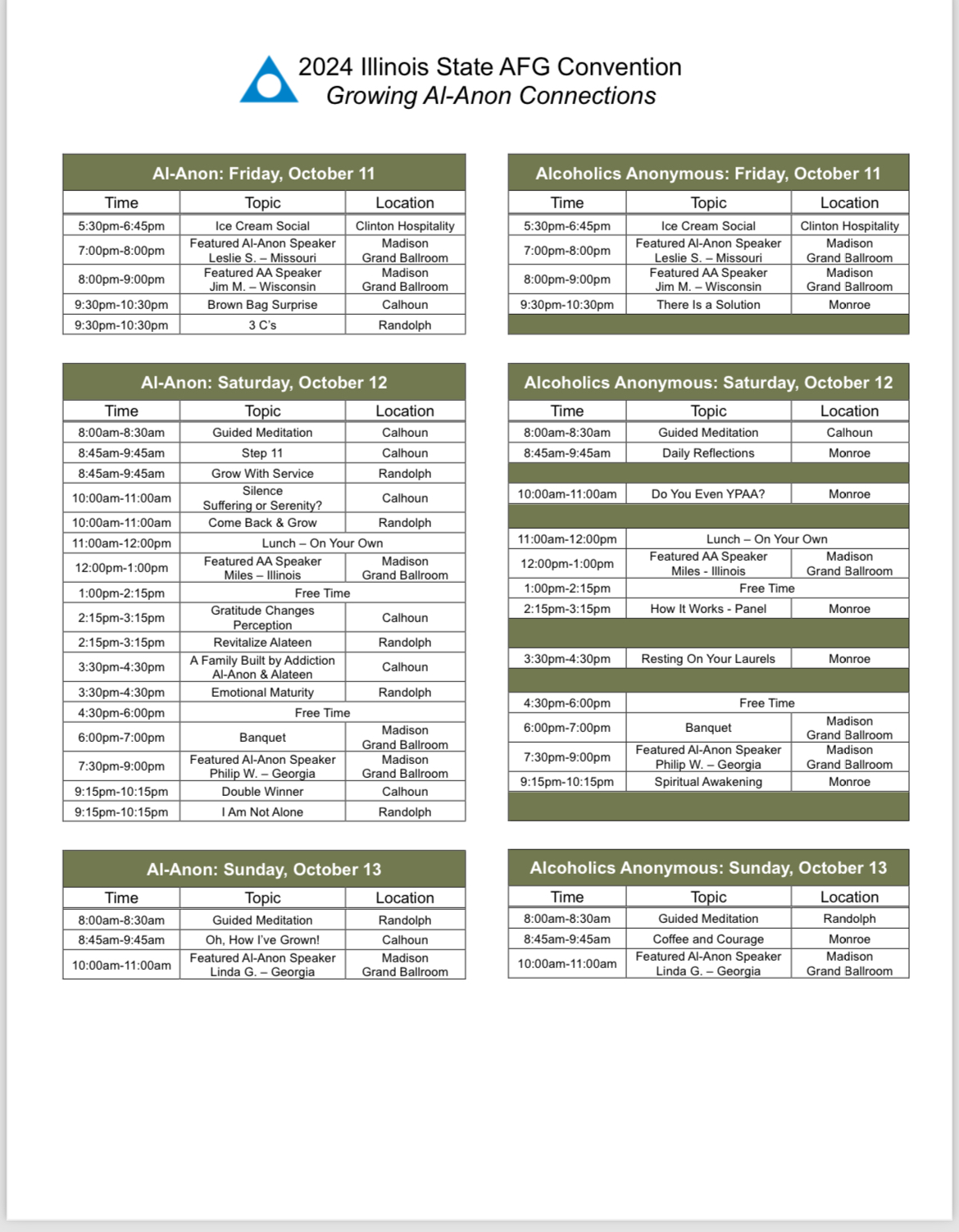 2024 Illinois State AFG Convention – Illinois State AFG Convention
